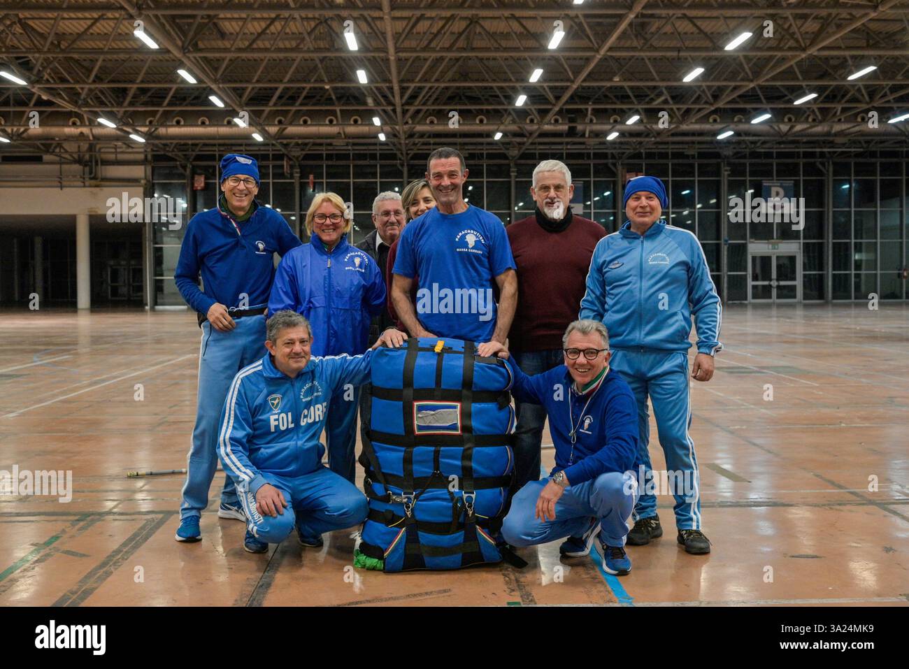Carrara, Massa-Carrara, Tuscany, Italy, March 11, 2025, a pavilion at ...