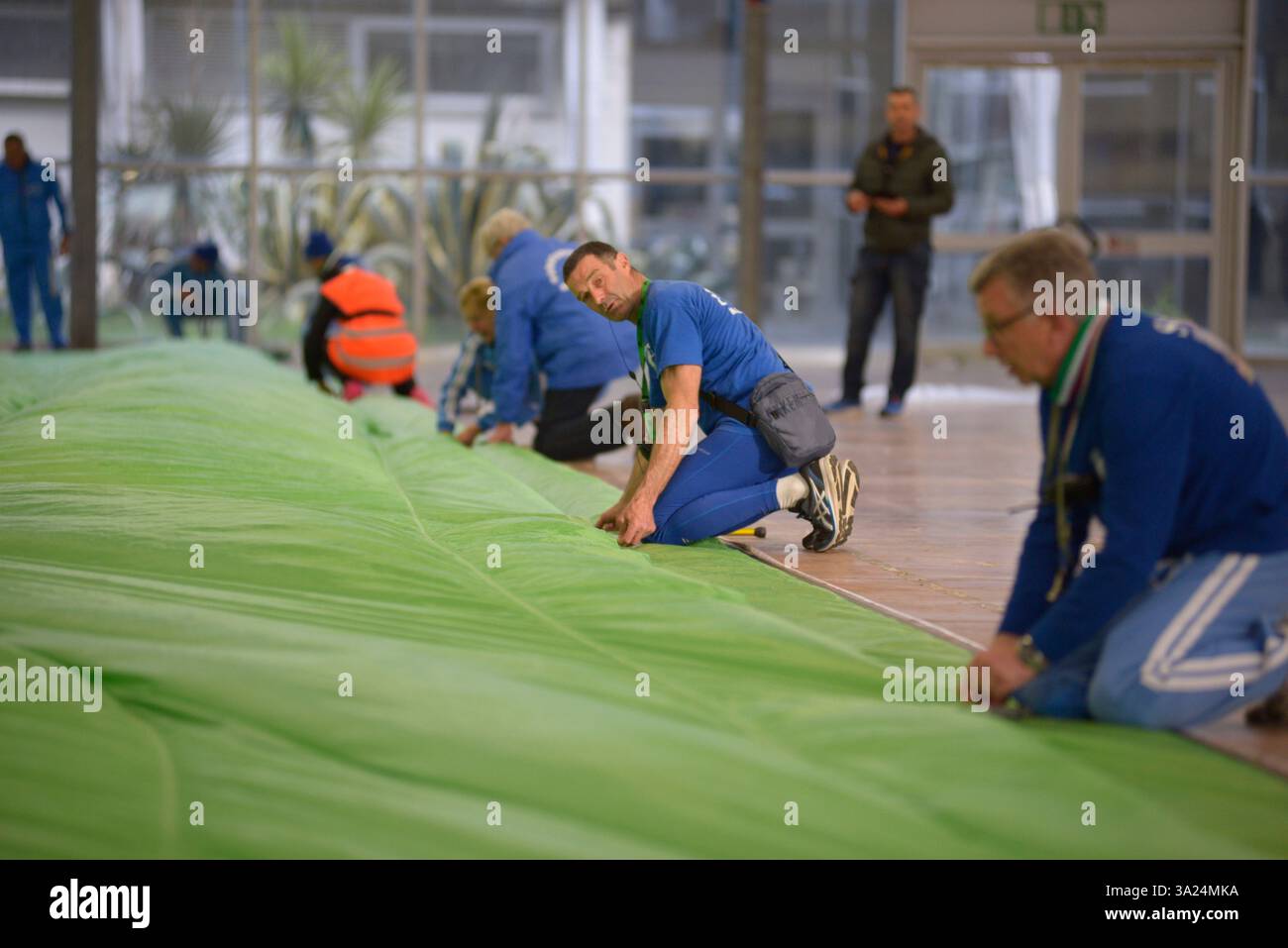 Carrara, Massa-Carrara, Tuscany, Italy, March 11, 2025, a pavilion at ...