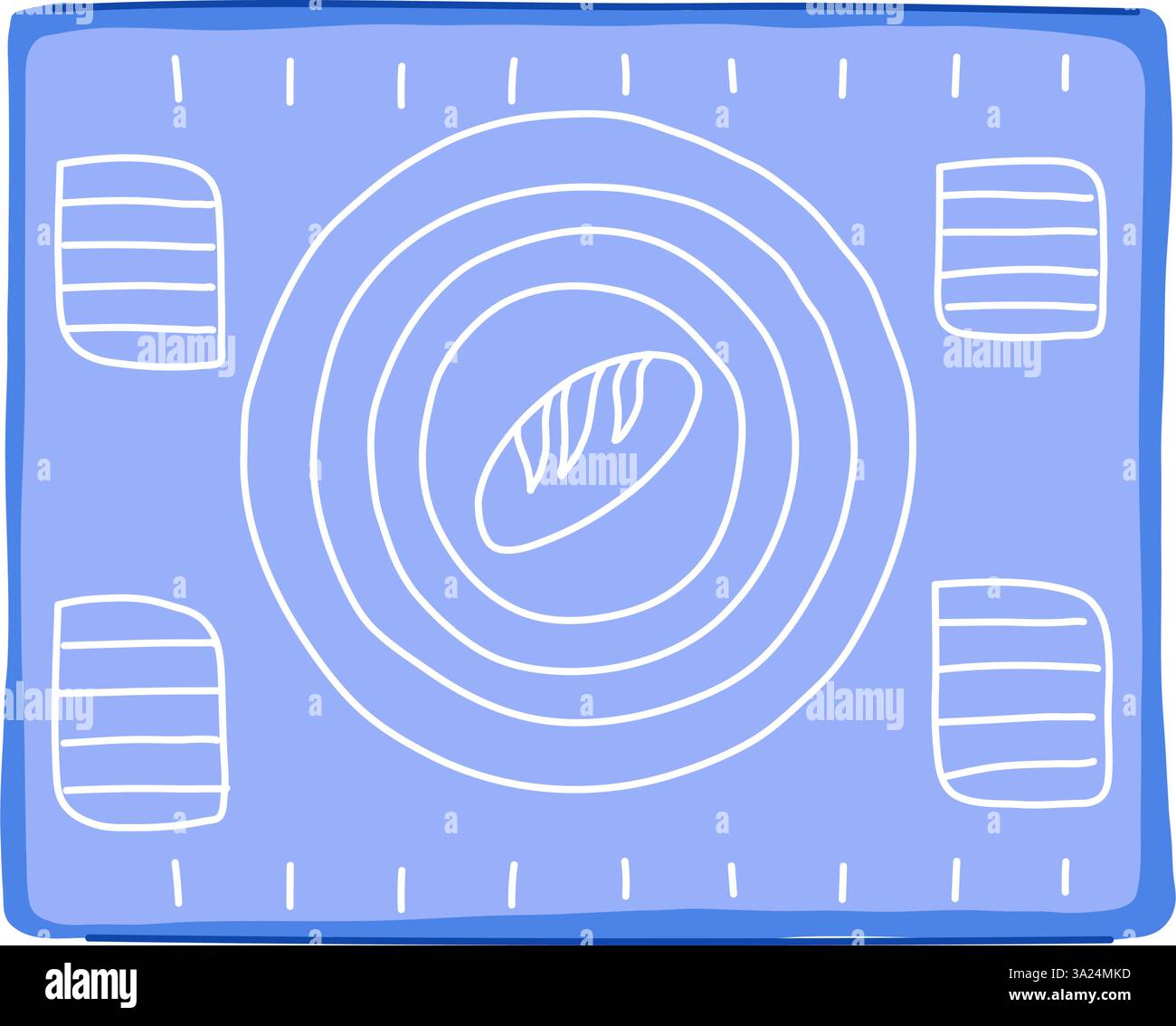 resistant silicone baking mat cartoon vector illustration Stock Vector ...
