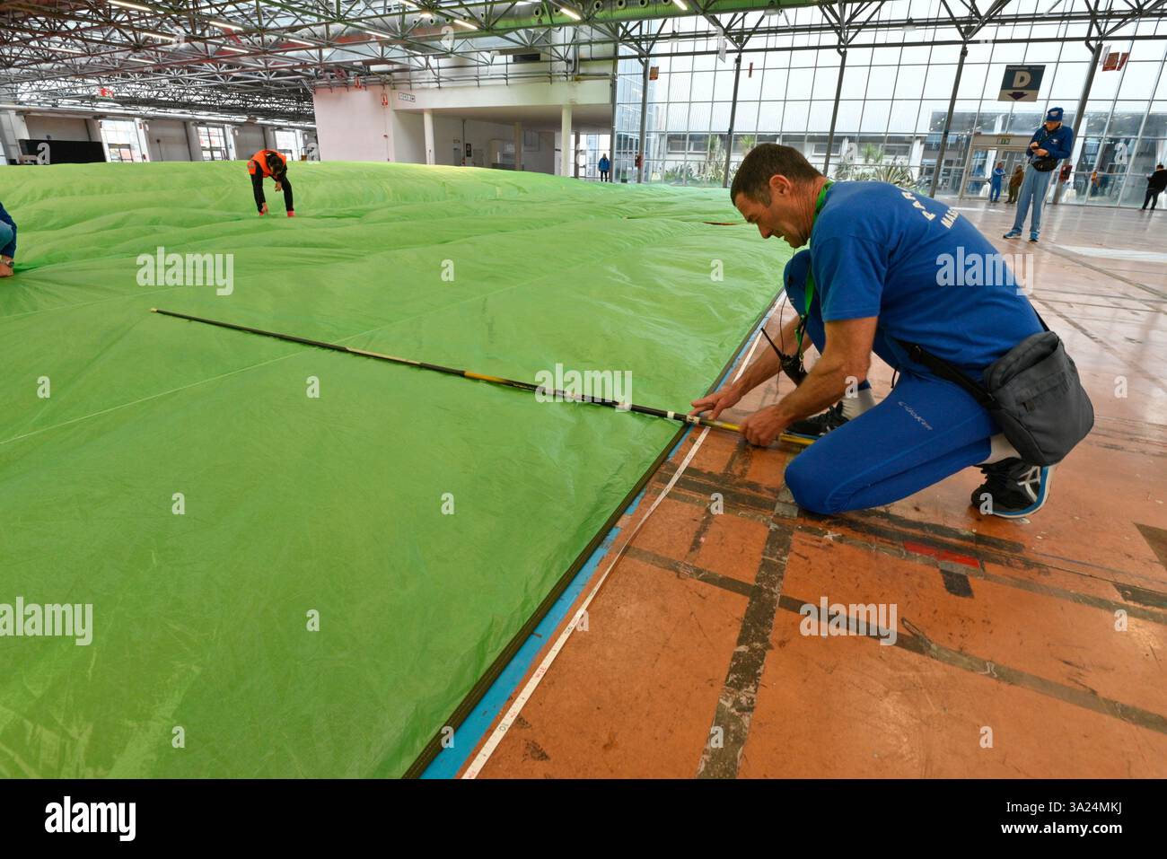 Carrara, Massa-Carrara, Tuscany, Italy, March 11, 2025, a pavilion at ...
