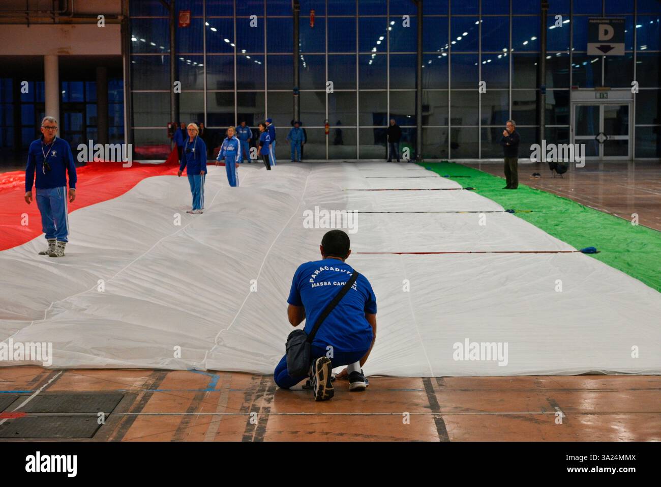 Carrara, Massa-Carrara, Tuscany, Italy, March 11, 2025, a pavilion at ...