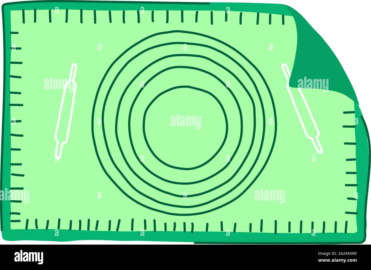 cooking silicone baking mat cartoon vector illustration Stock Vector ...