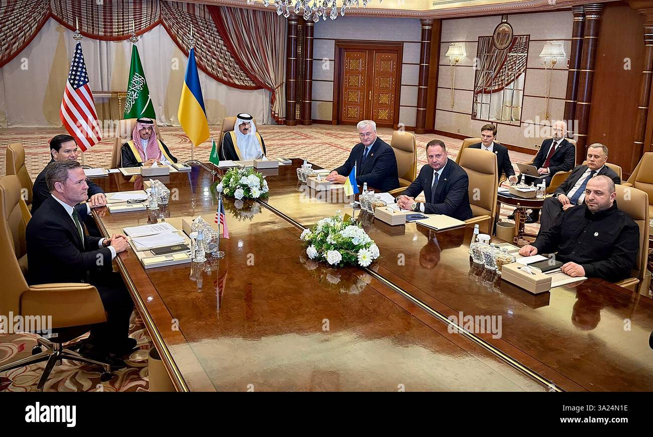 US Secretary of State Marco Rubio (2nd L), US National Security Advisor ...
