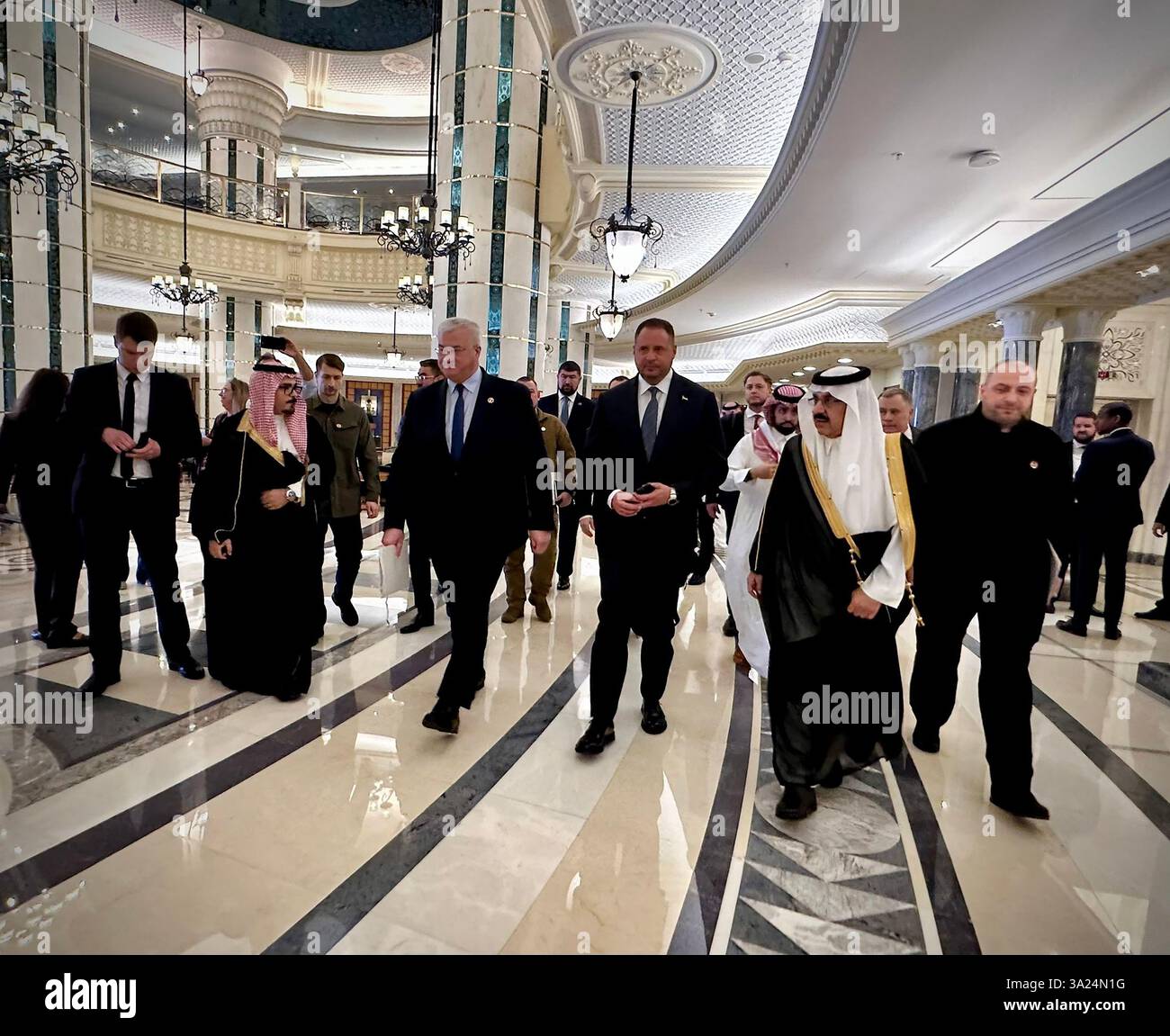 Jeddah, Saudi Arabia. 12th Mar, 2025. Ukraine's Head of the Office of ...