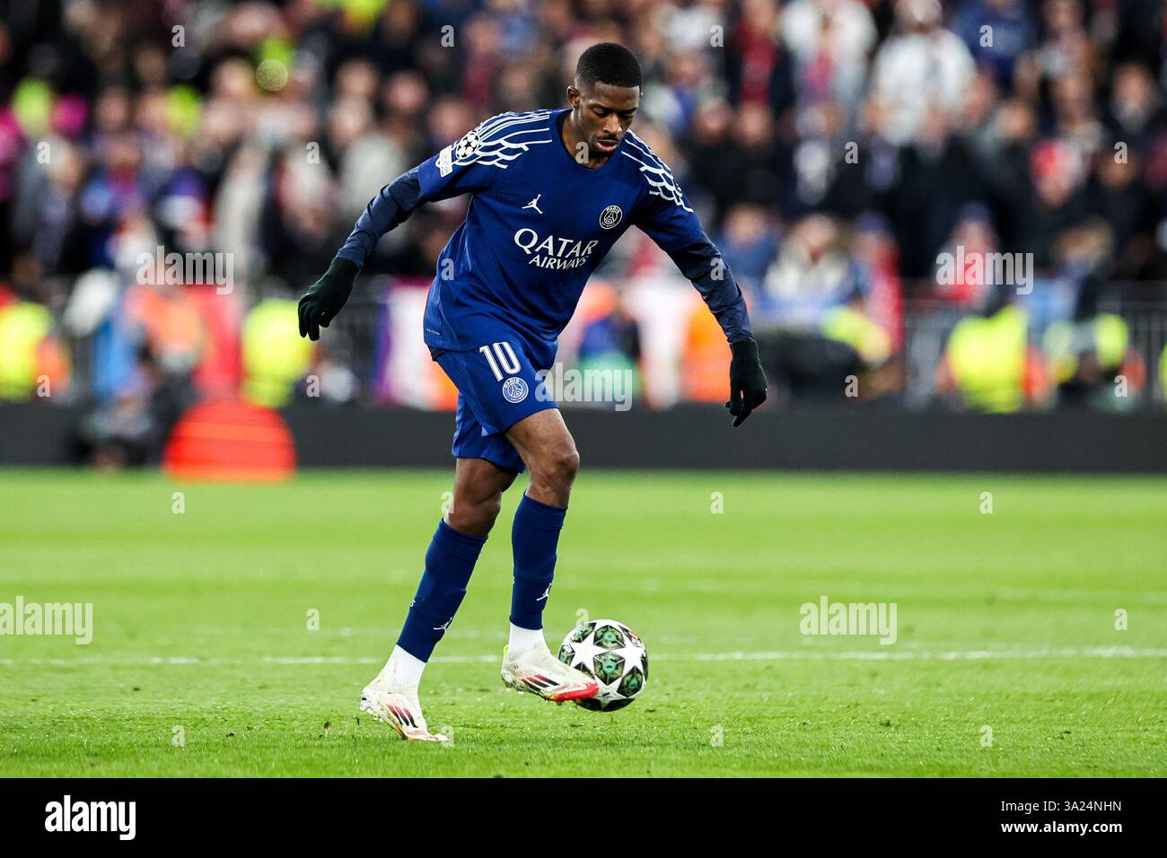 Liverpool, UK. 11th Mar, 2025. Ousmane Dembele of Paris Saint-Germain ...