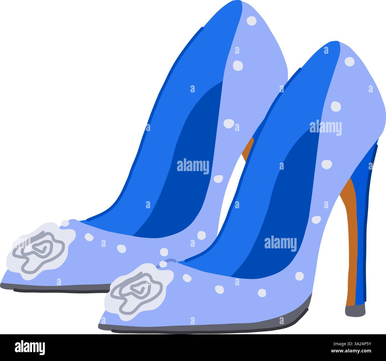 Satin high heels Stock Vector Images - Alamy
