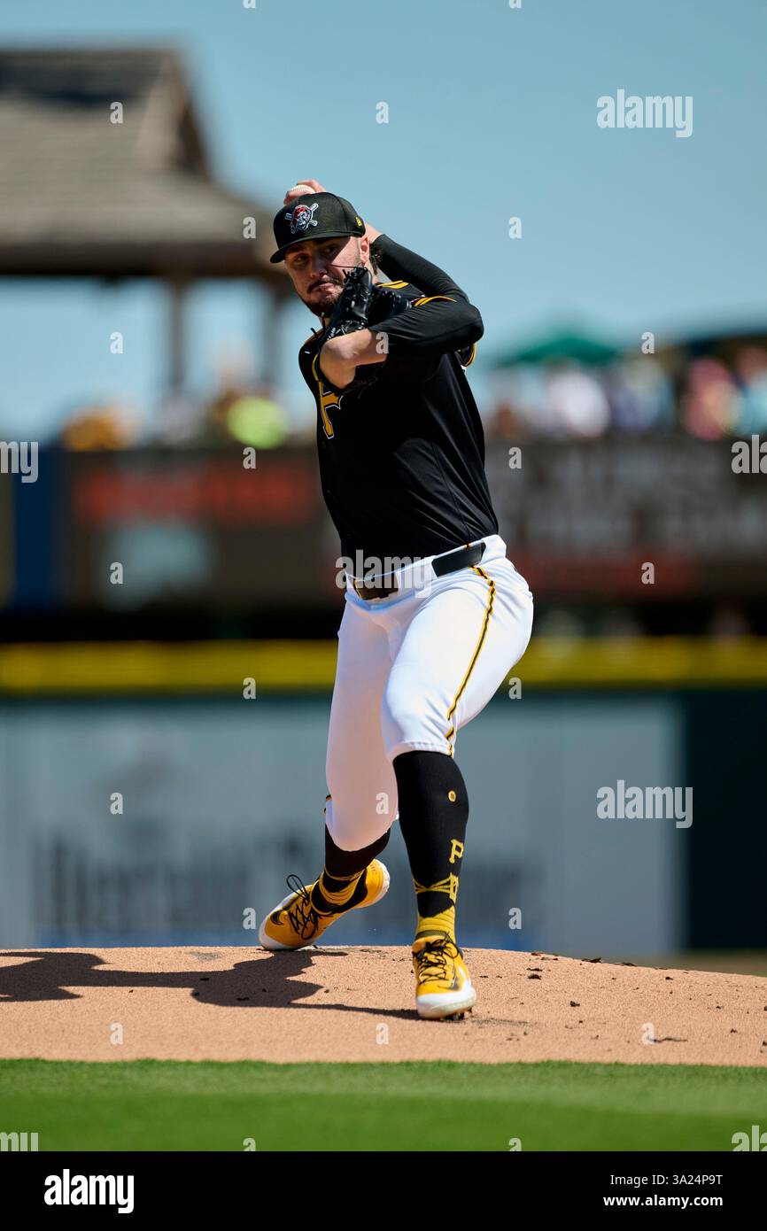 Pittsburgh Pirates pitcher Paul Skenes (30) delivers a pitch during an ...