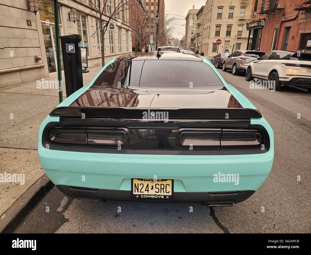 New York City, USA - March 10, 2024: Dodge Challenger 2012 tuned sport ...