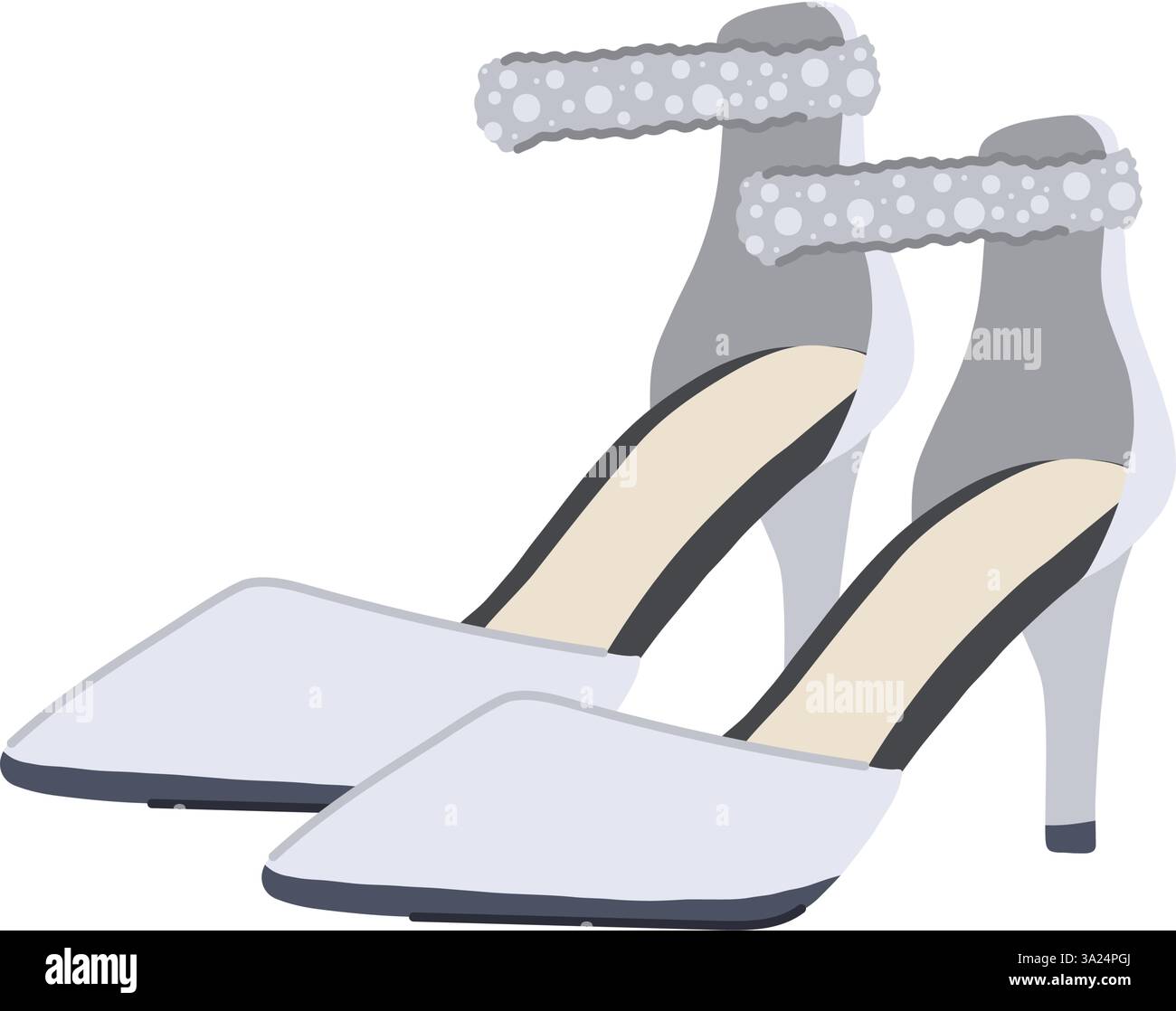 pumps shoes wedding cartoon vector illustration Stock Vector Image ...
