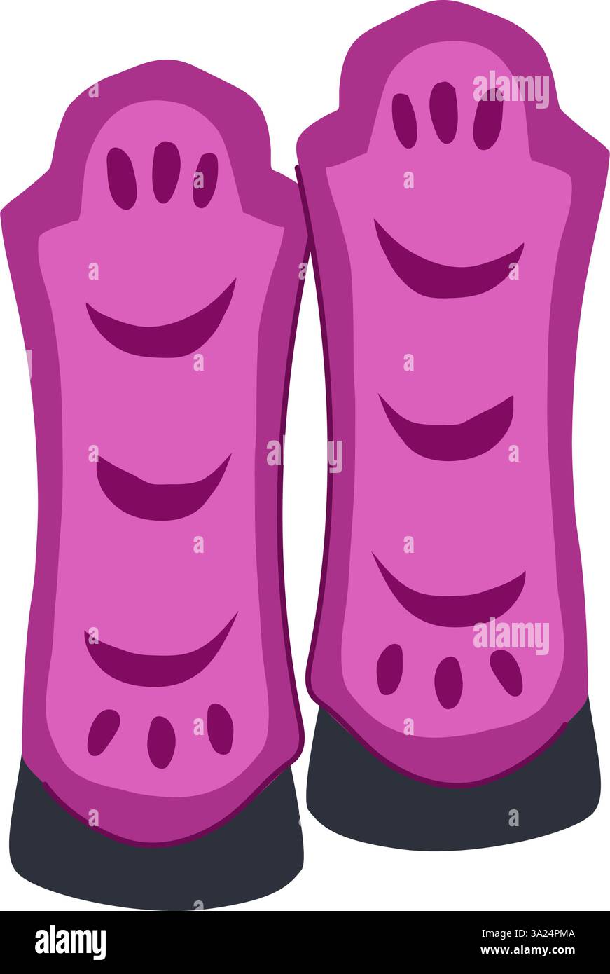 training shin guards cartoon vector illustration Stock Vector Image ...