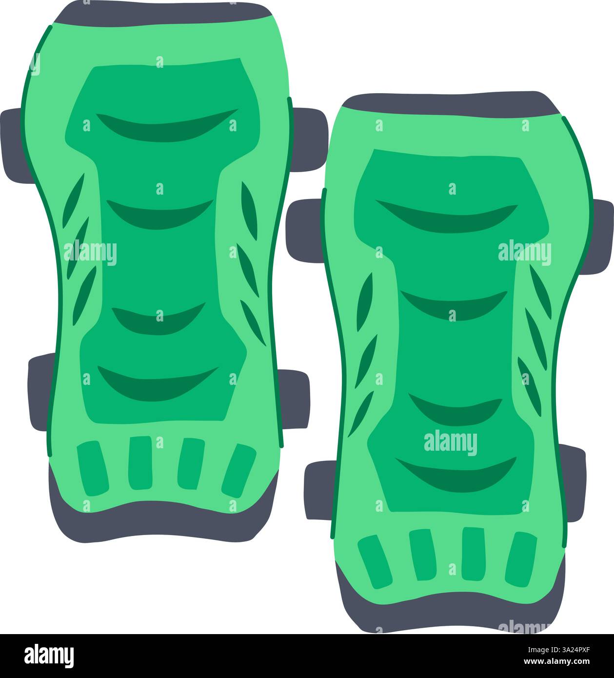 adult shin guards cartoon vector illustration Stock Vector Image & Art ...