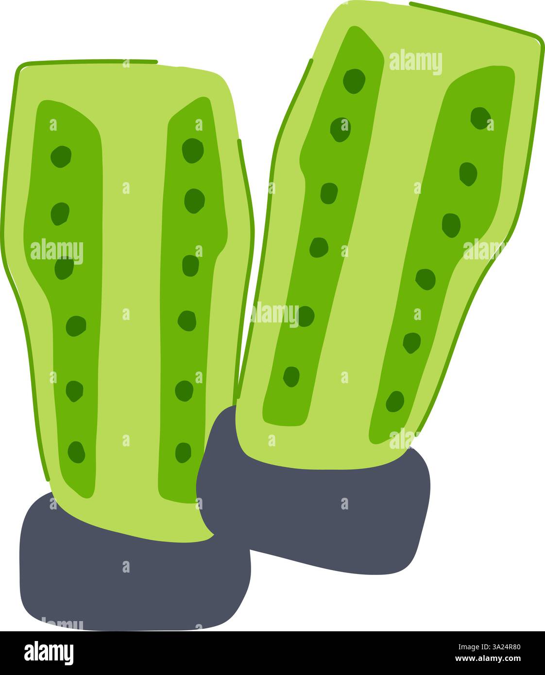 gear shin guards cartoon vector illustration Stock Vector Image & Art ...