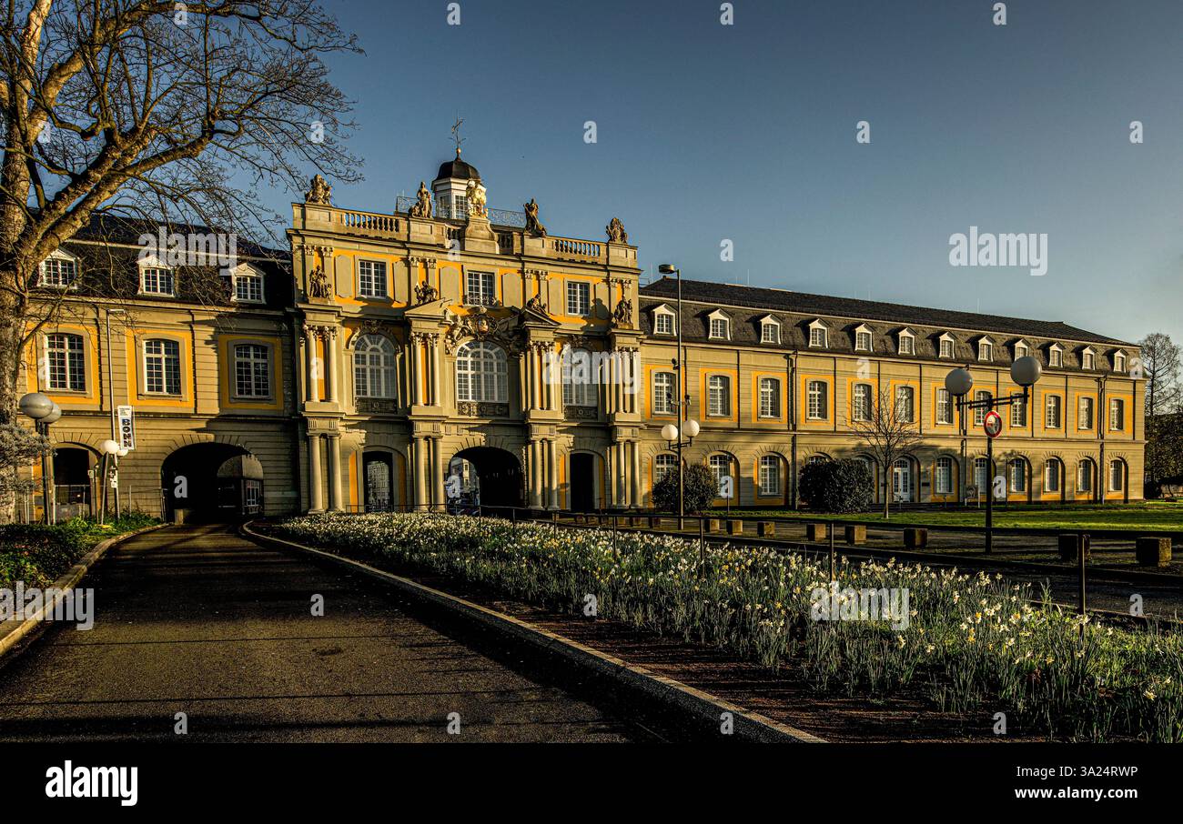 Electoral Palace with Koblenz Gate in spring, Bonn, NRW, Germany Stock ...