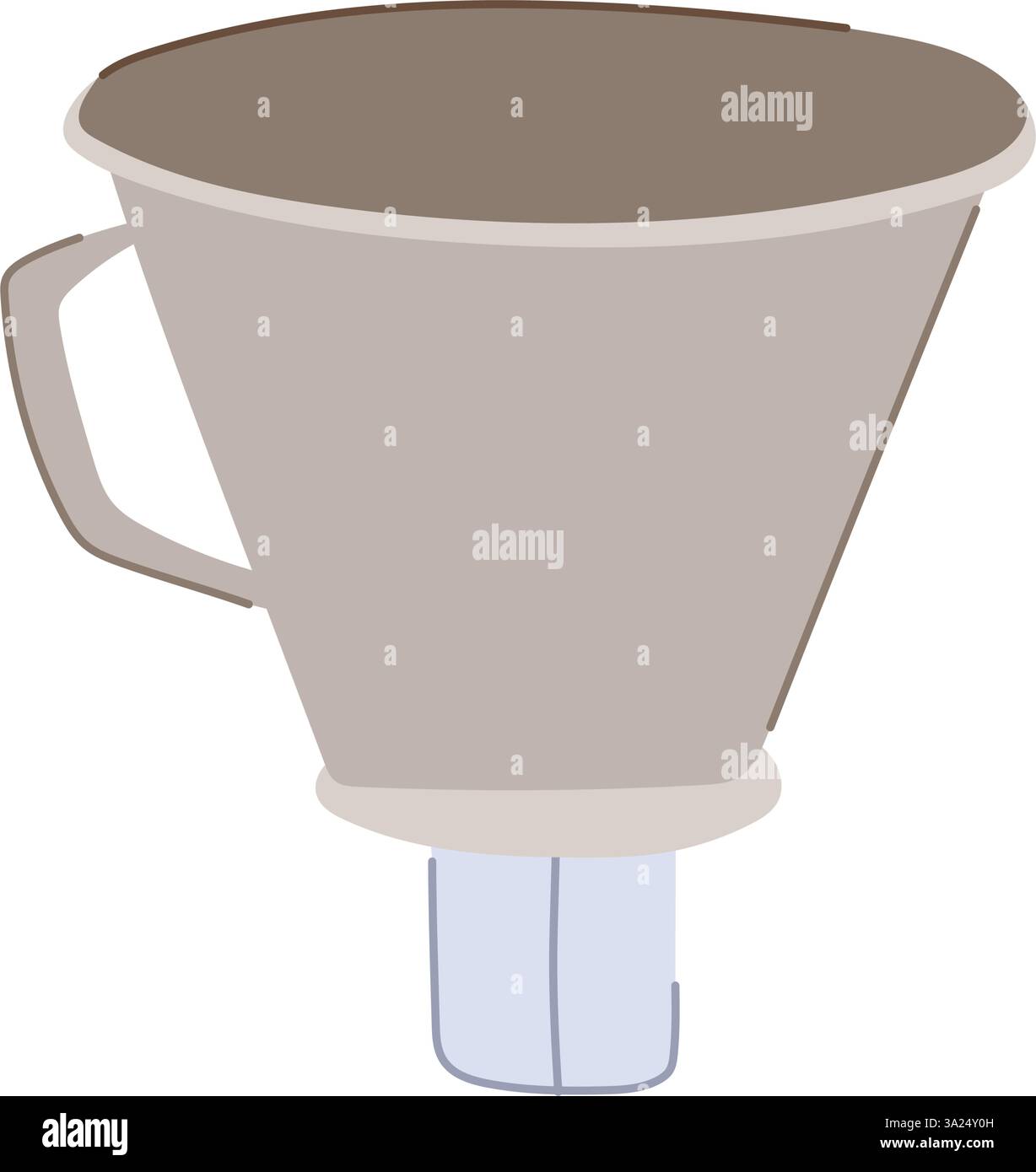 mesh reusable coffee filter cartoon vector illustration Stock Vector ...