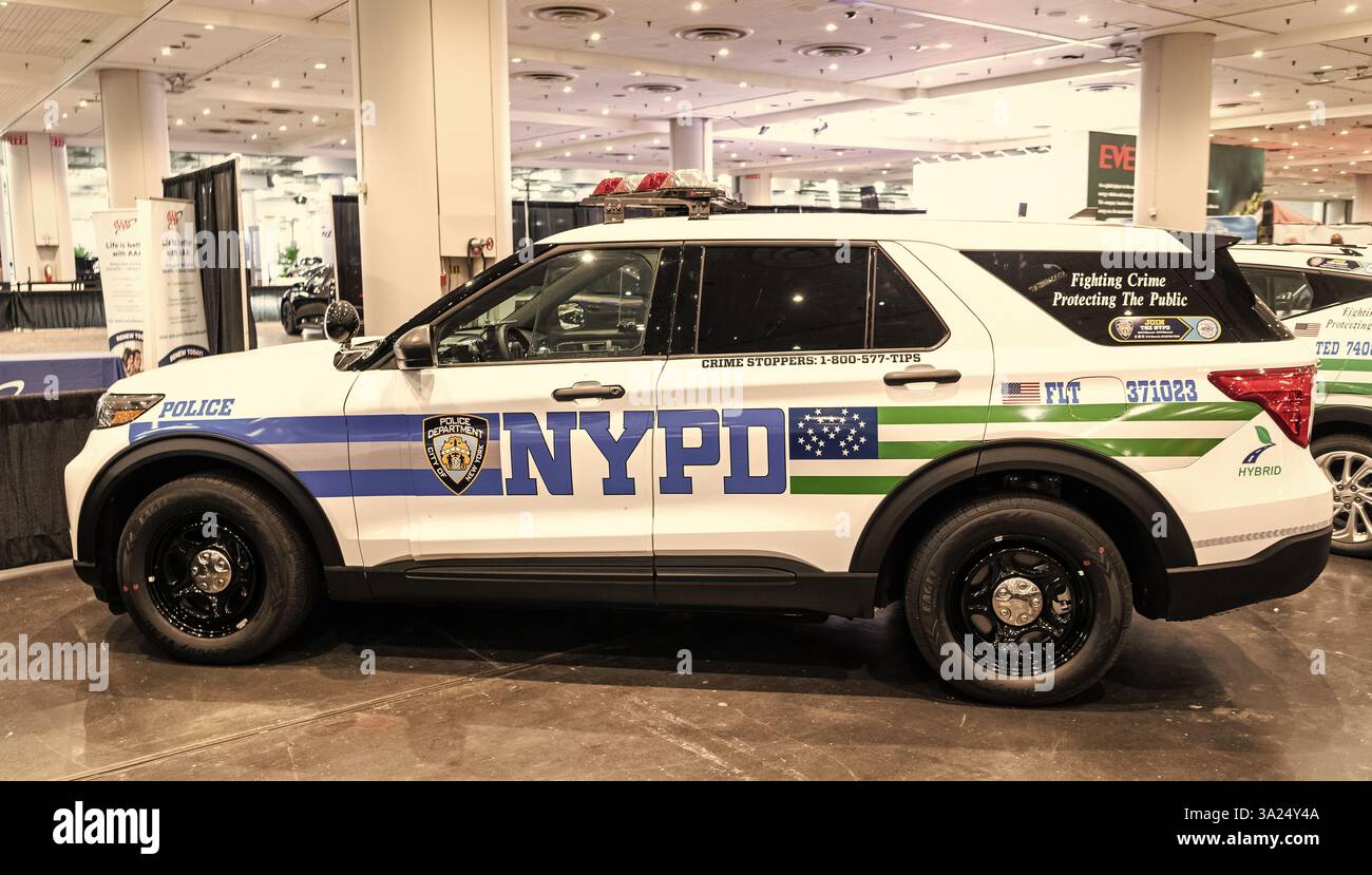 New York City, USA - March 27, 2024: 2020 Ford Explorer Police ...