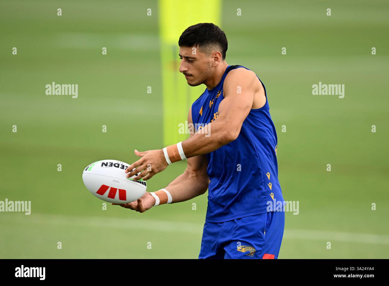 Sydney, Australia. 12th Mar, 2025. Jordan Samrani takes part in a ...