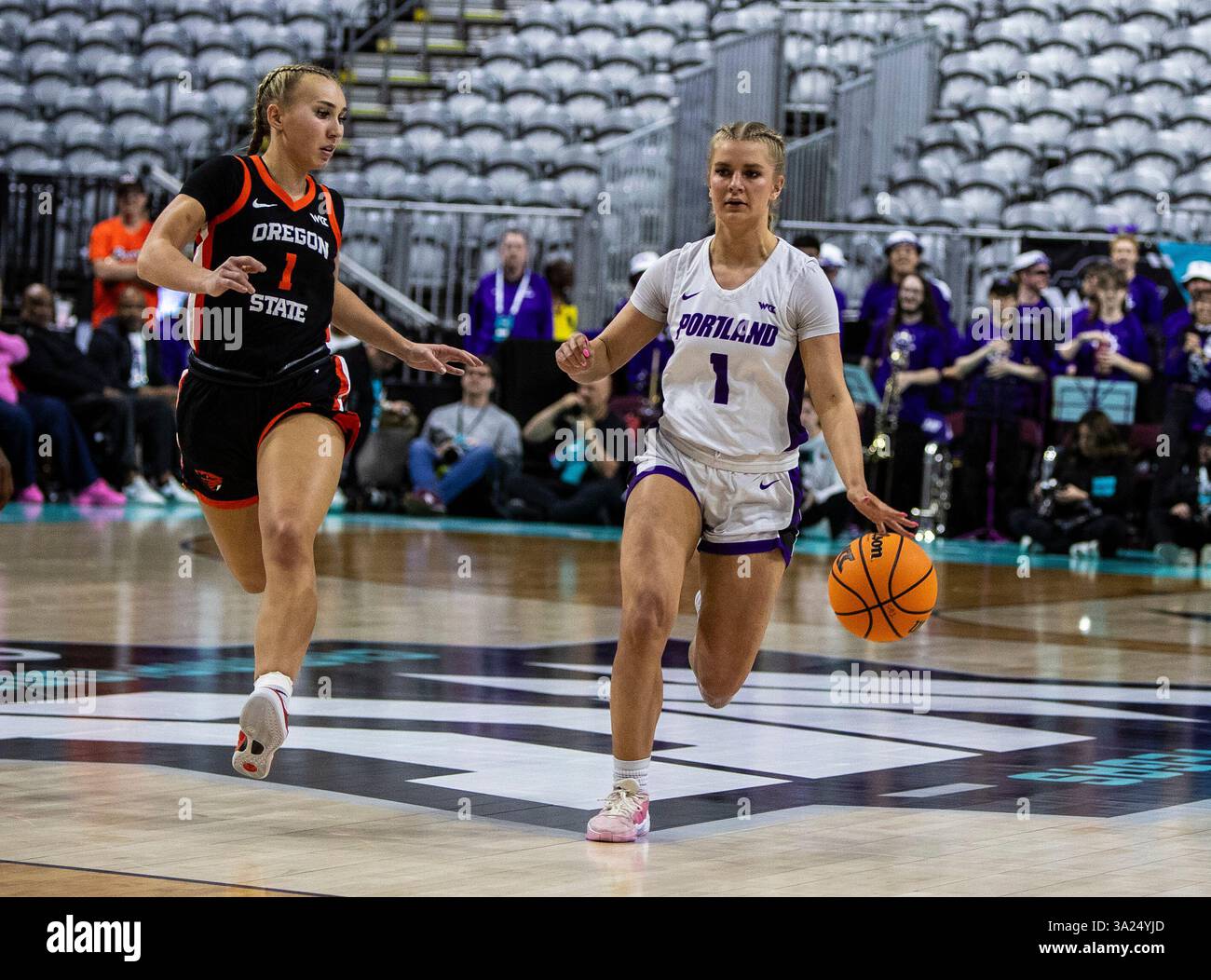 March 11 2025 Las Vegas, NV, U.S.A. Portland guard McKelle Meek (1 ...