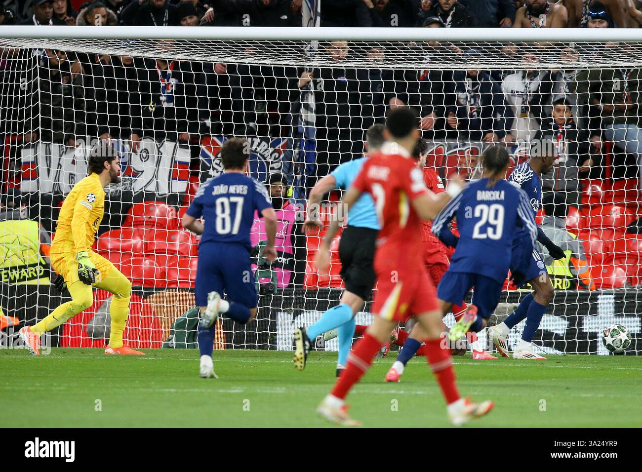 Liverpool, UK. 11th Mar, 2025. Ousmane Dembele of Paris Saint-Germain ...