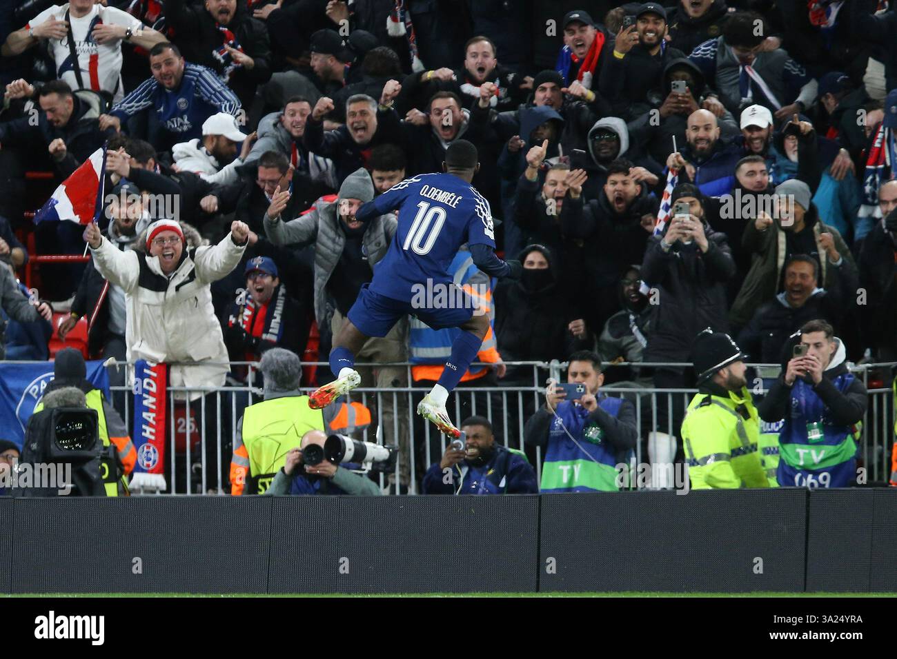 Liverpool, UK. 11th Mar, 2025. Ousmane Dembele of Paris Saint-Germain ...