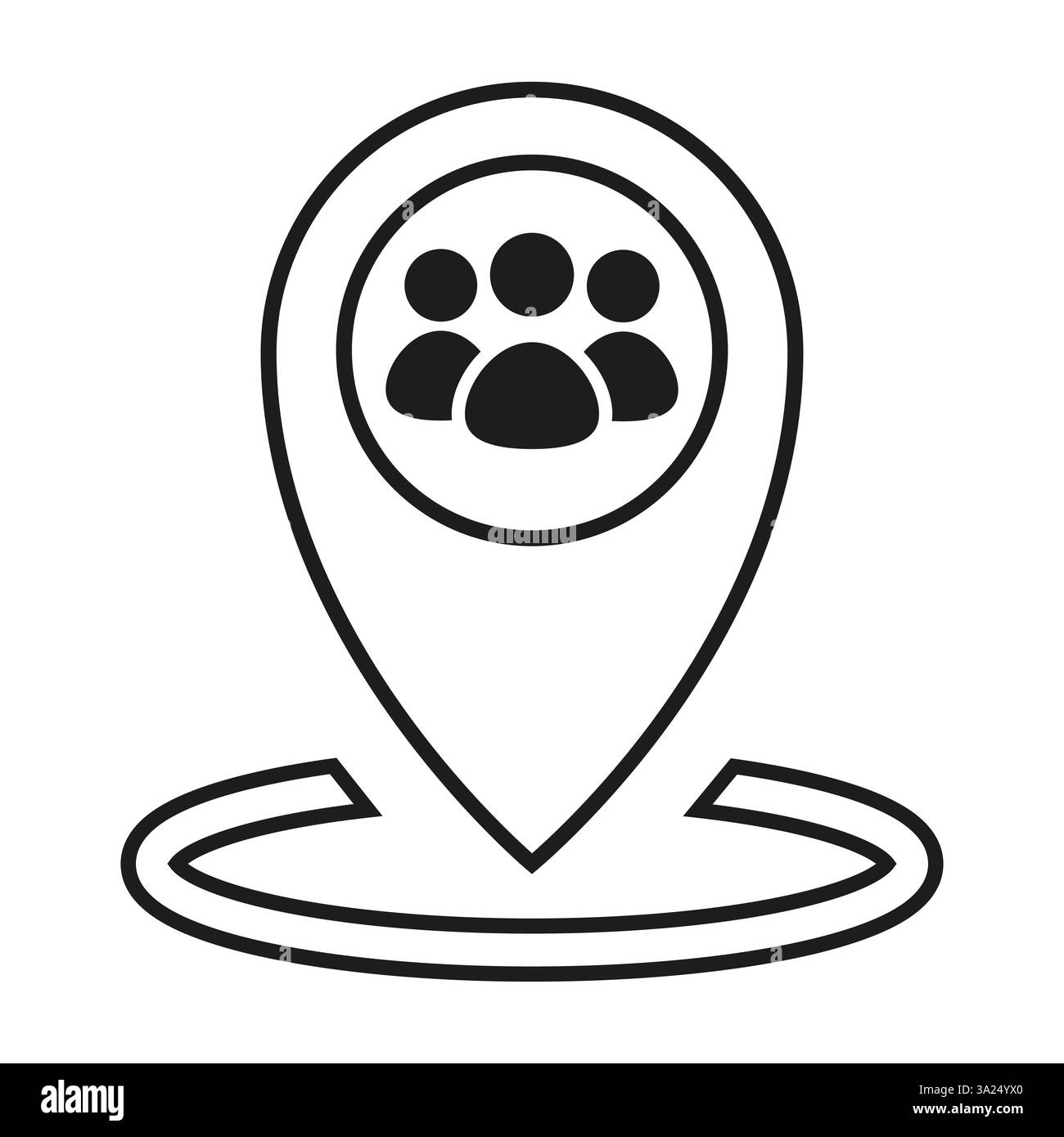 Community gathering spot Stock Vector Images - Alamy