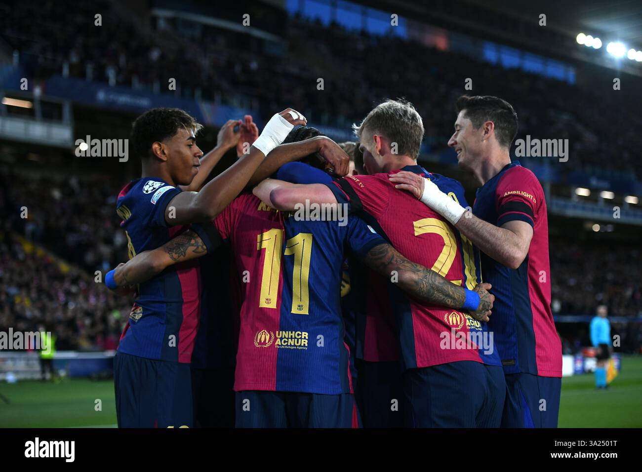 Barcelona, Esp. 11th Mar, 2025. FC BARCELONA vs SL BENFICA March 11 ...