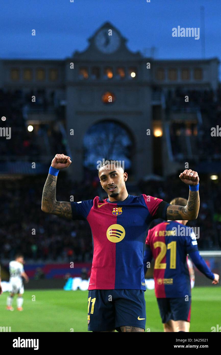 Barcelona, Esp. 11th Mar, 2025. FC BARCELONA vs SL BENFICA March 11 ...