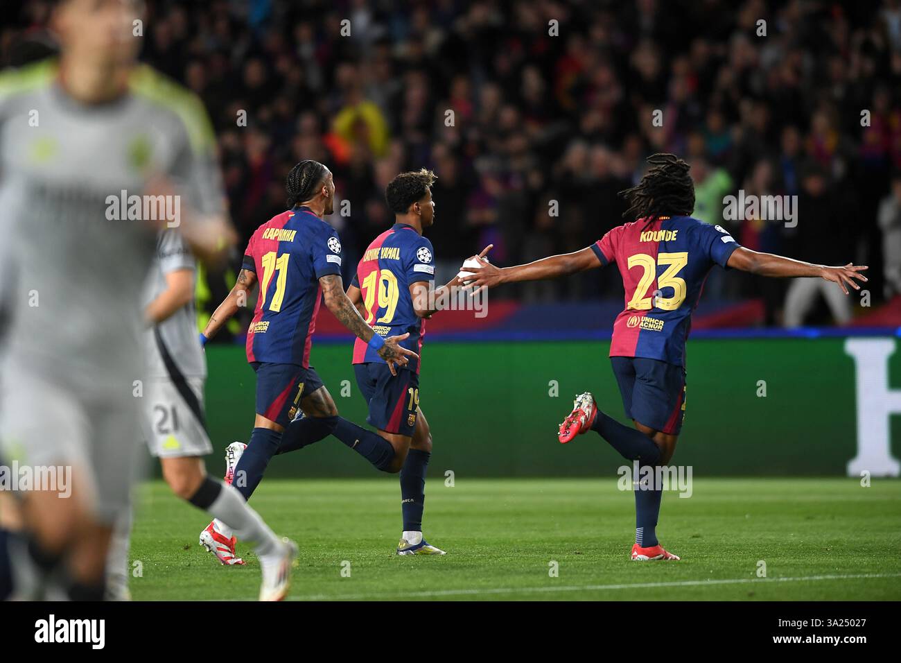 Barcelona, Esp. 11th Mar, 2025. FC BARCELONA vs SL BENFICA March 11 ...