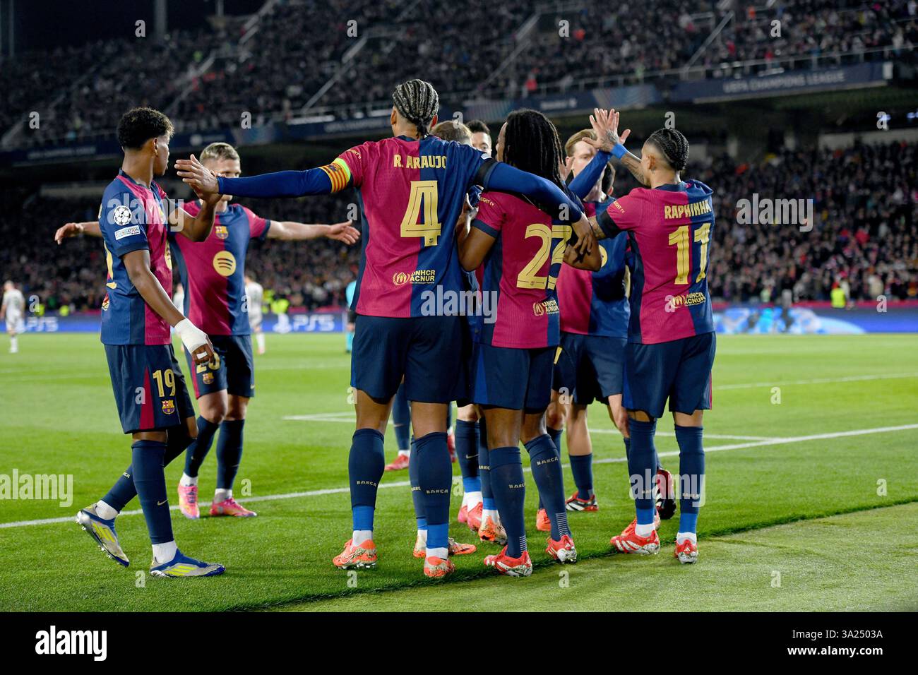 Barcelona, Esp. 11th Mar, 2025. FC BARCELONA vs SL BENFICA March 11 ...