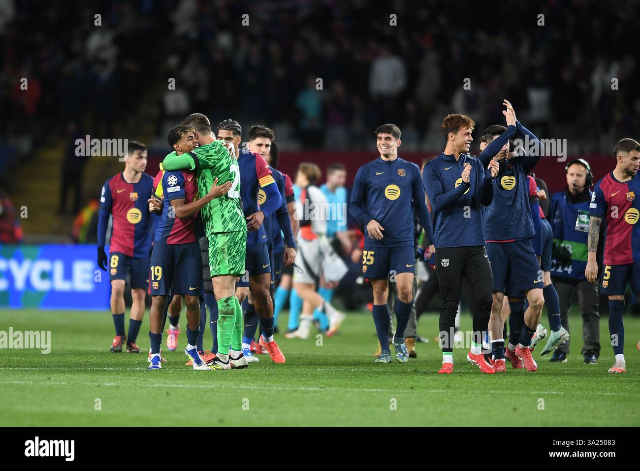 Barcelona, Esp. 11th Mar, 2025. FC BARCELONA vs SL BENFICA March 11 ...