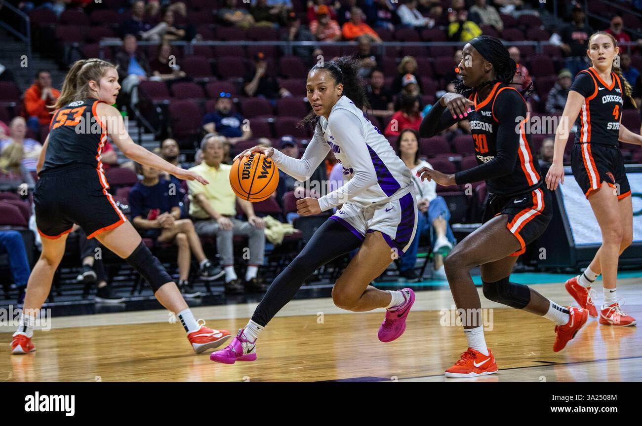 March 11 2025 Las Vegas, NV, U.S.A. Portland forward Alexis Mark (35 ...