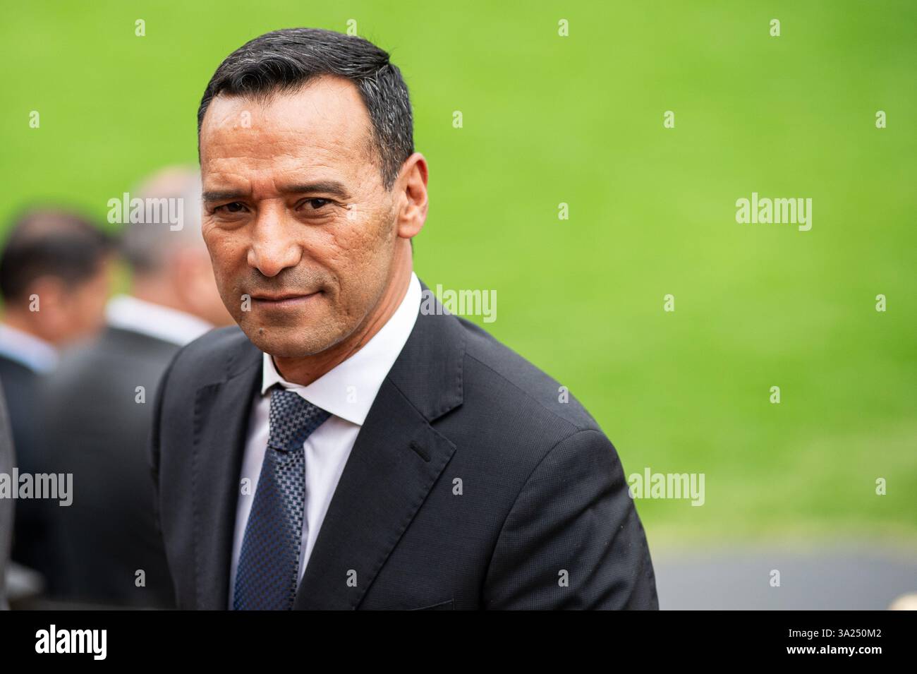 Colombia's new minister of defense Pedro Sanchez takes part during the ...
