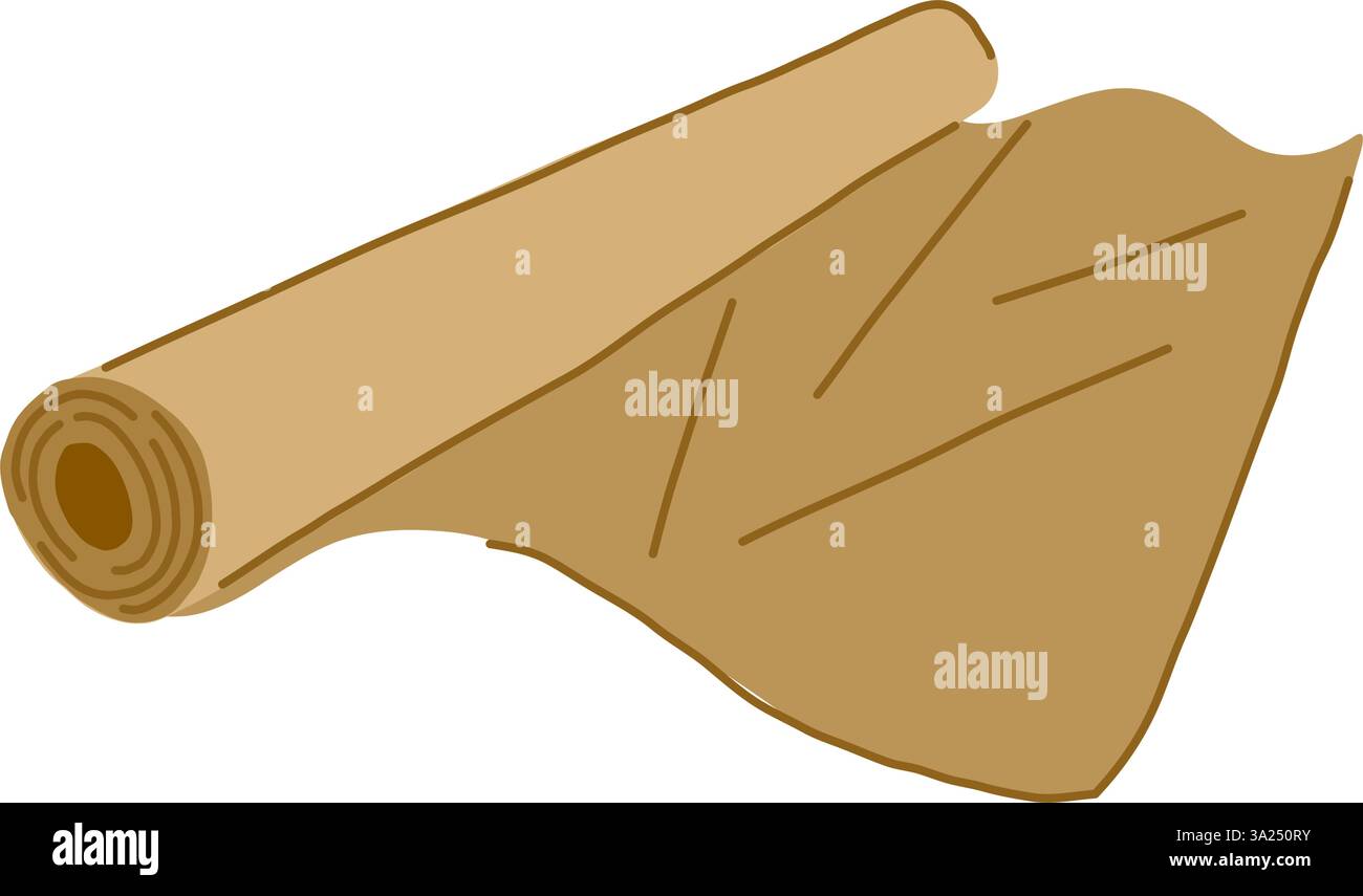 sheets parchment paper cartoon vector illustration Stock Vector Image ...