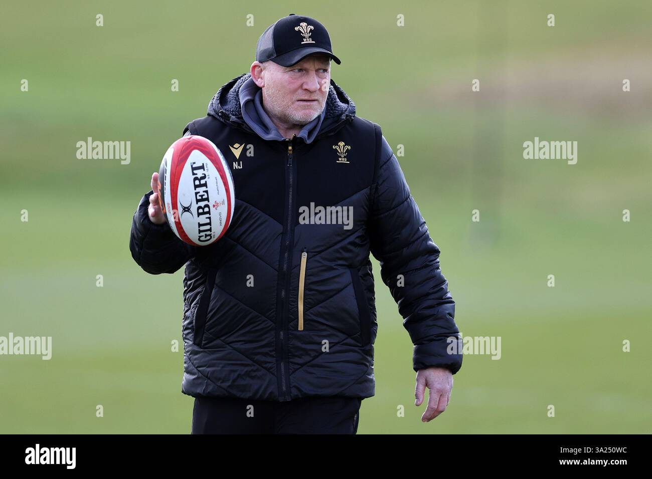 Cardiff, UK. 11th Mar, 2025. Neil Jenkins, Wales rugby team coach ...