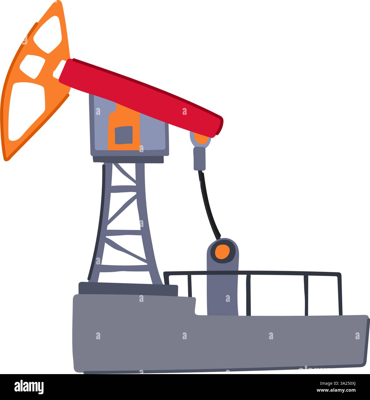field oil rig cartoon vector illustration Stock Vector Image & Art - Alamy