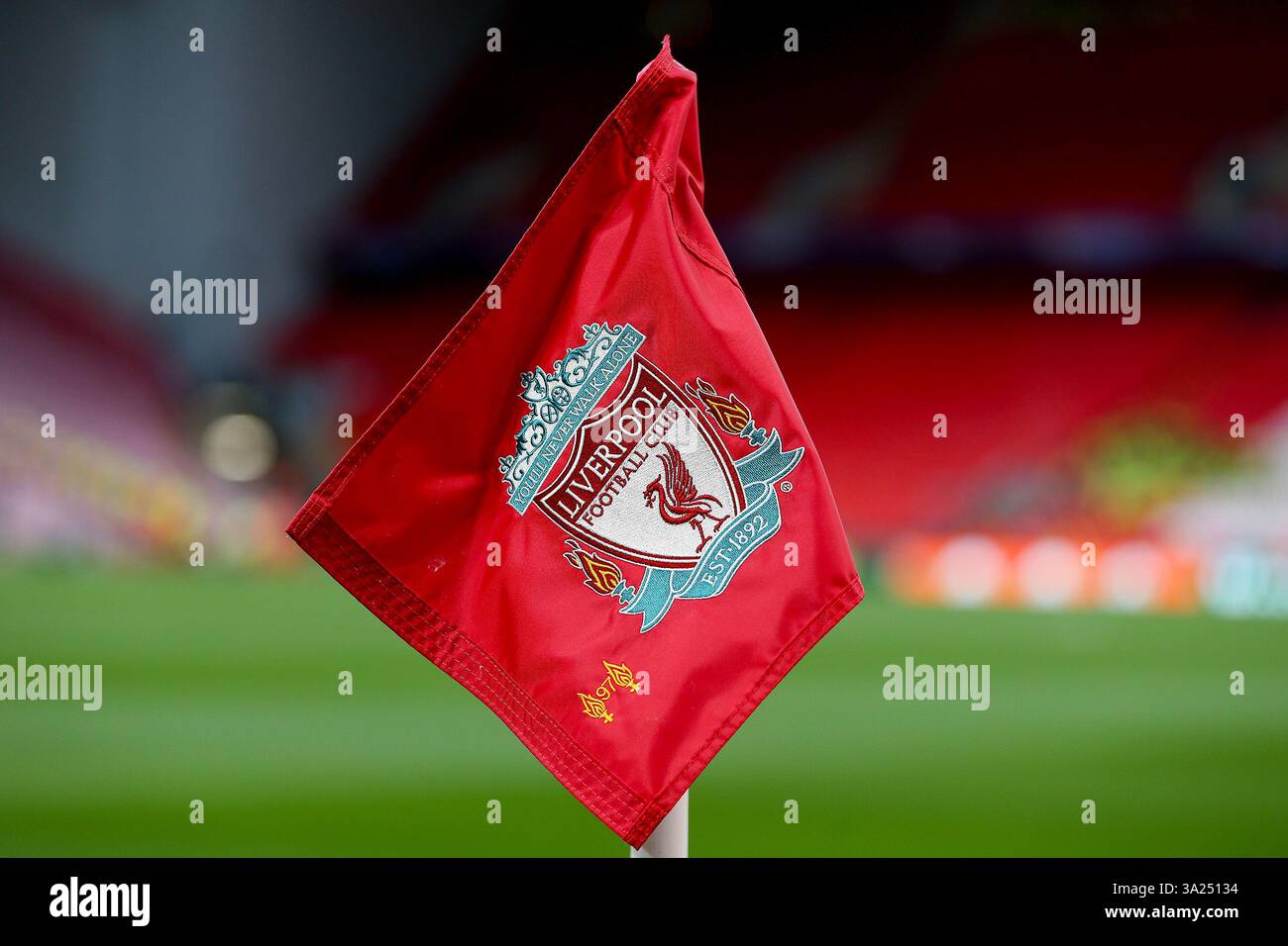 Liverpool, UK. 11th Mar, 2025. General vier of the corner flag inside ...