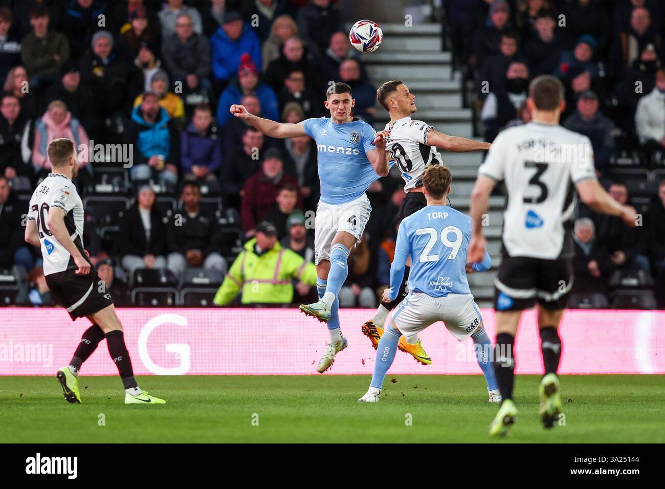 during the Sky Bet Championship match between Derby County and Coventry ...