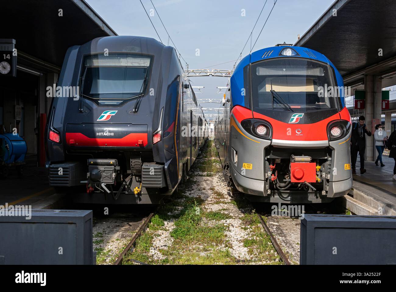Train Station Scene. North Italy Stock Photo - Alamy