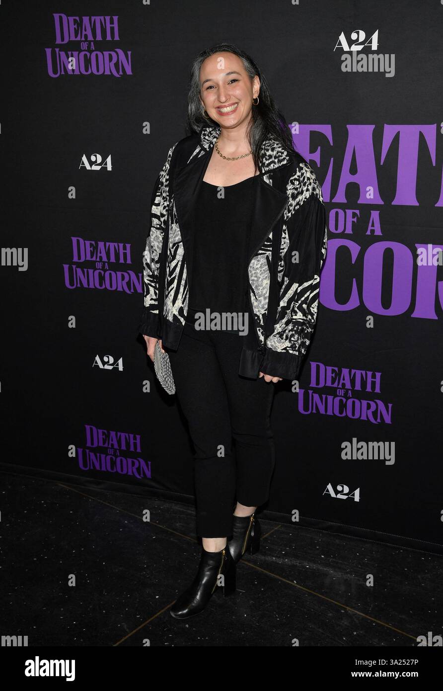 Carly Hugo attends the special screening of A24's "Death of a Unicorn ...