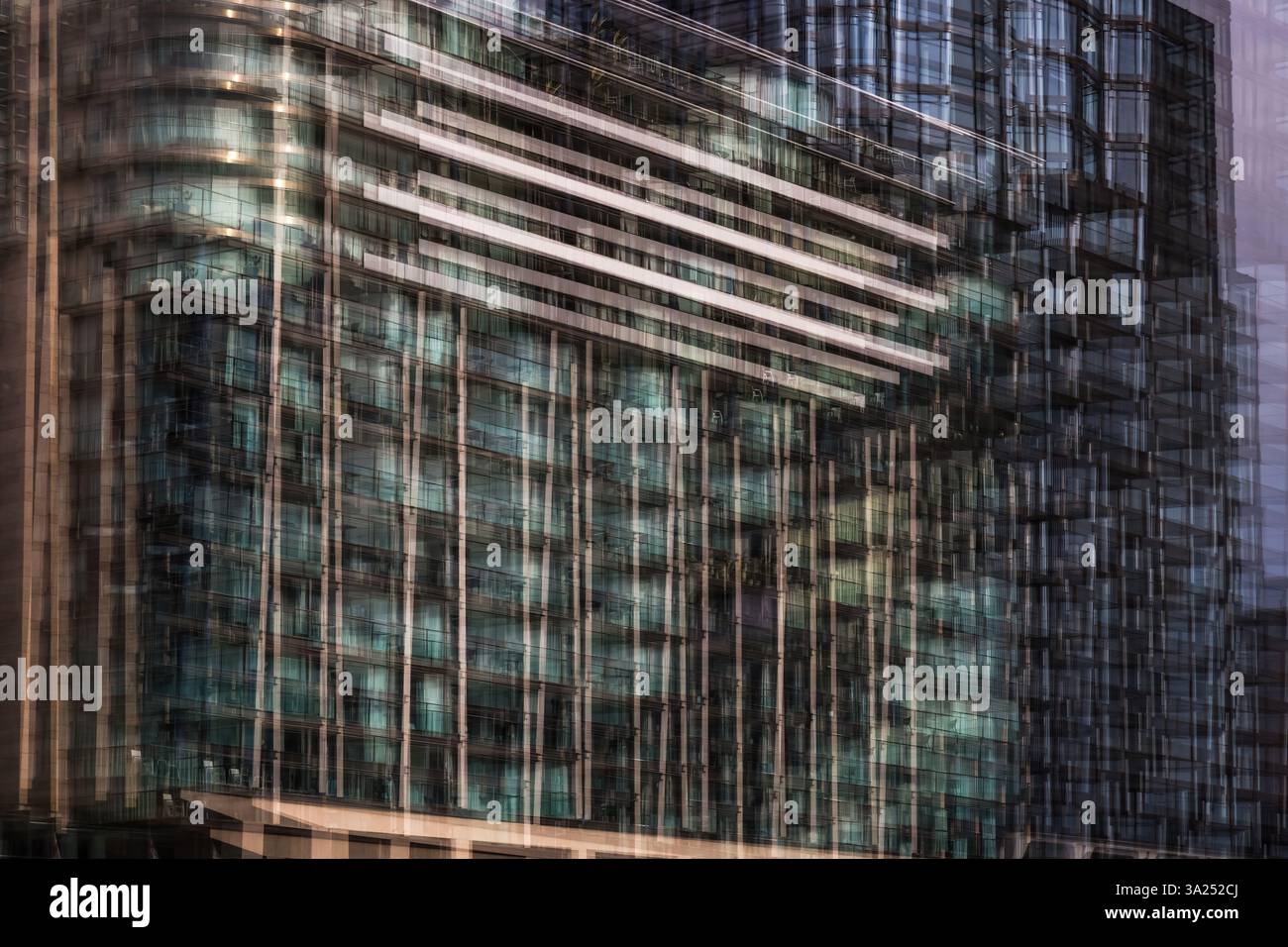 Multiple exposures of The Bennelong Apartments, Circular Quay, Sydney ...