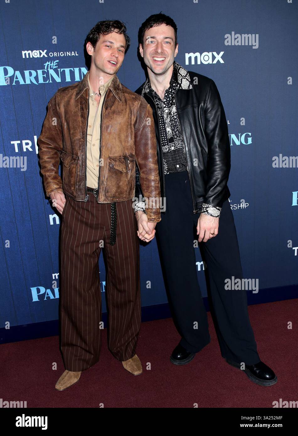New York City, USA. 11th Mar, 2025. Brandon Flynn and husband Jordan ...