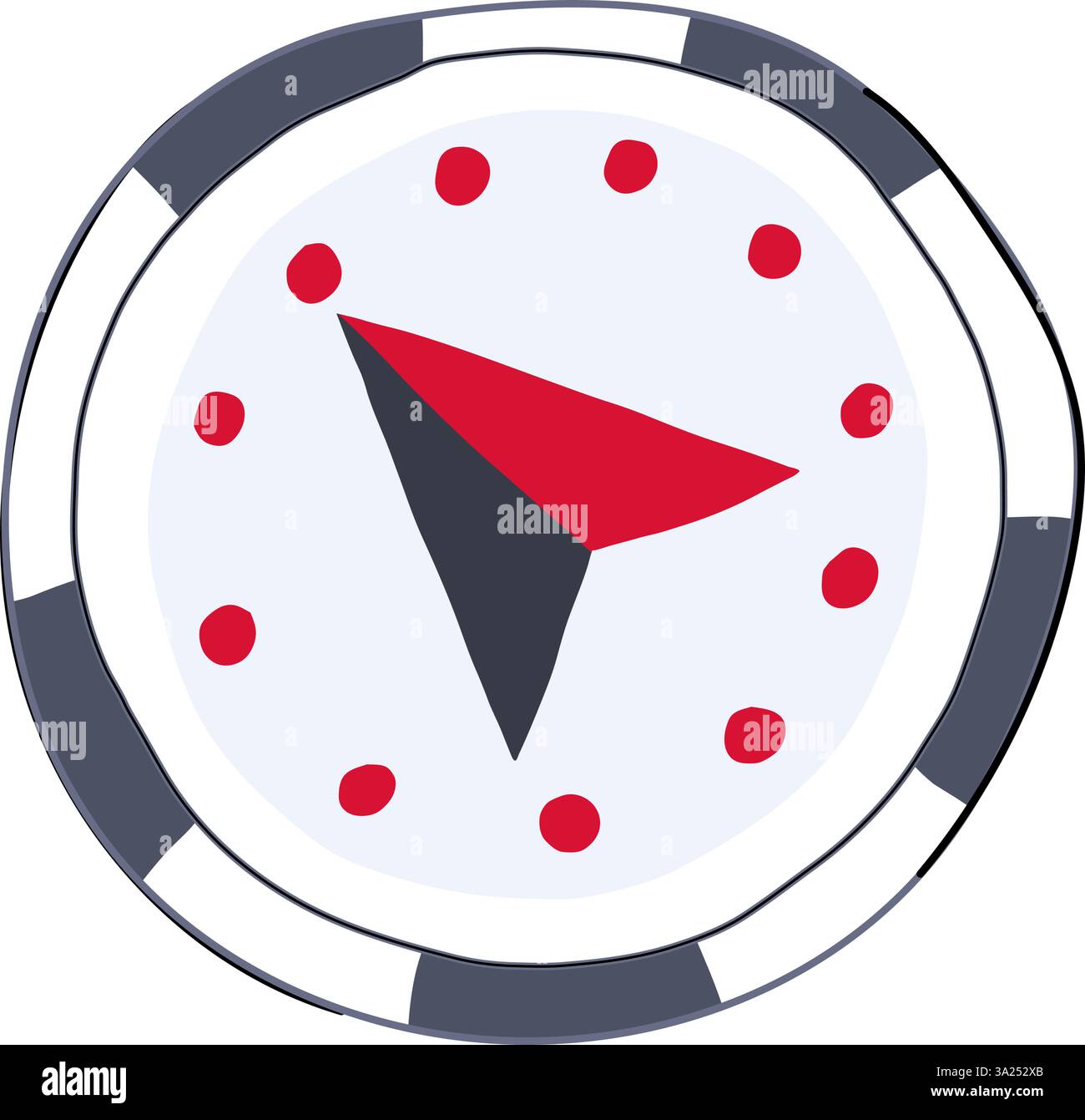 map nautical compass cartoon vector illustration Stock Vector Image ...