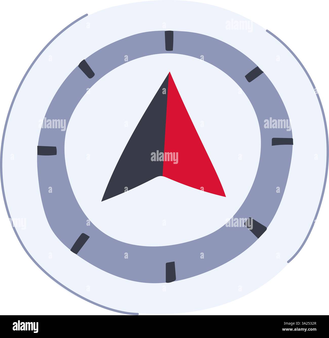 explore nautical compass cartoon vector illustration Stock Vector Image ...