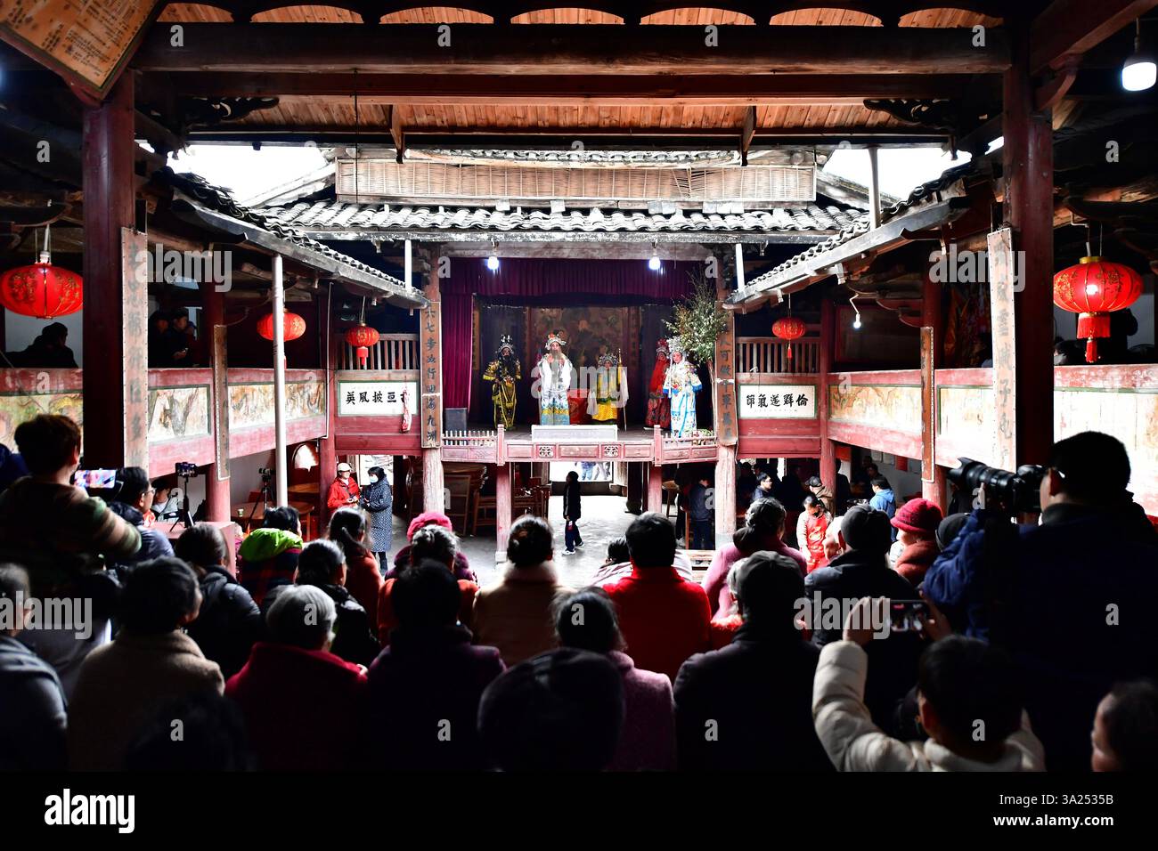 Nanping,China.8th March 2025. Actors from Yangyuan Township Siping ...