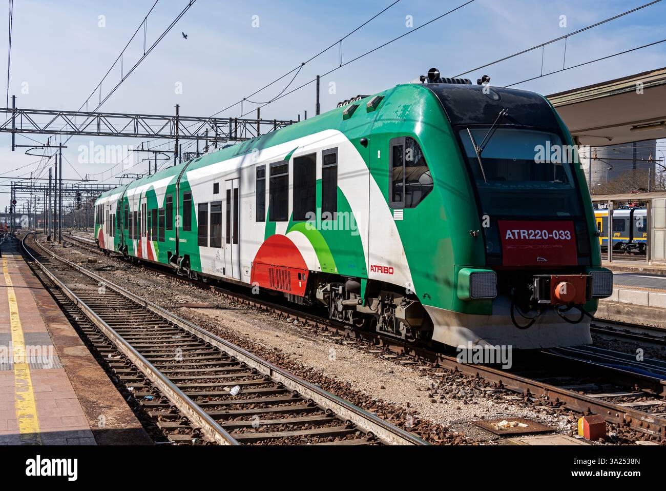 Train Station Scene. North Italy Stock Photo - Alamy