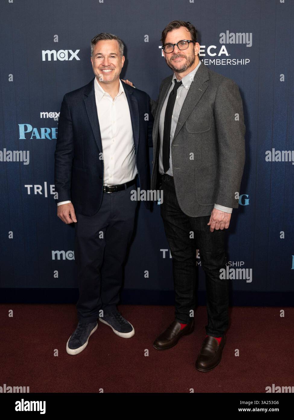 New York, USA. 11th Mar, 2025. Jake Weiner and Chris Bender attend ...