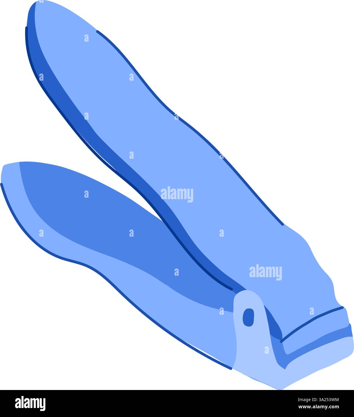 sharp nail clippers cartoon vector illustration Stock Vector Image ...