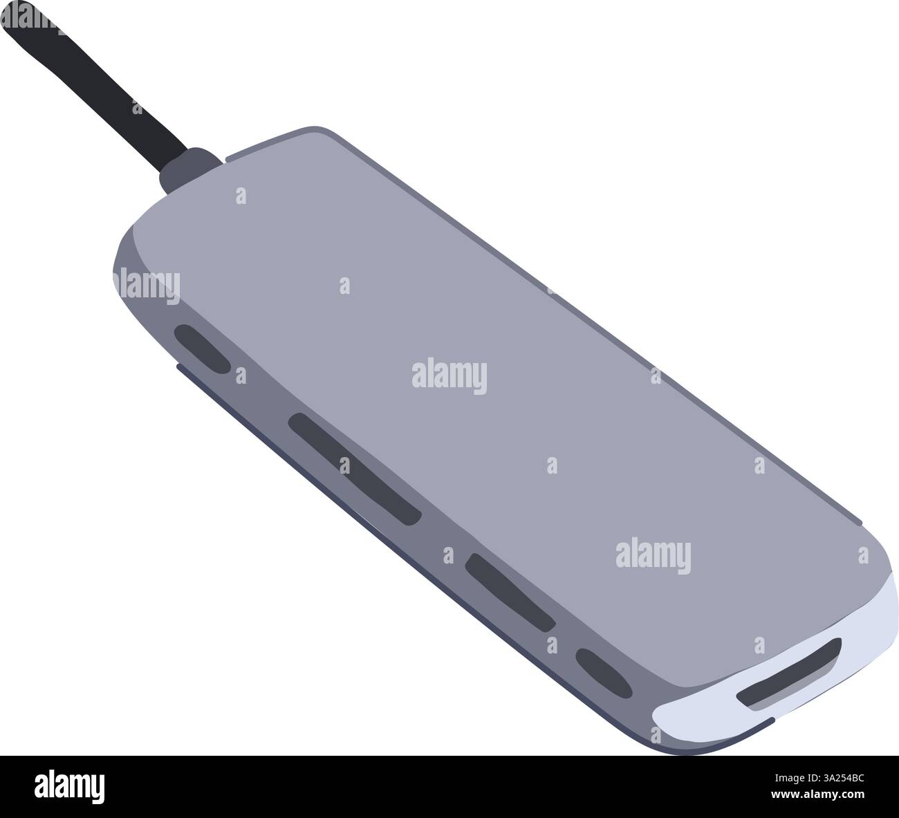 smcable multi device charging station cartoon vector illustration Stock ...