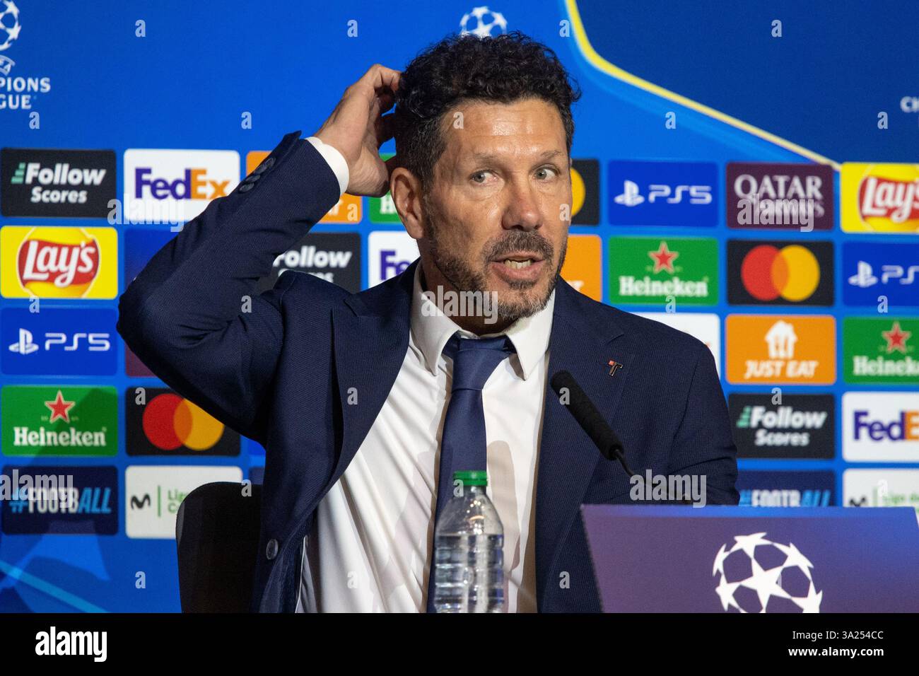 Madrid, Spain. 11th Mar, 2025. Diego Simeone, coach of Atletico Madrid ...
