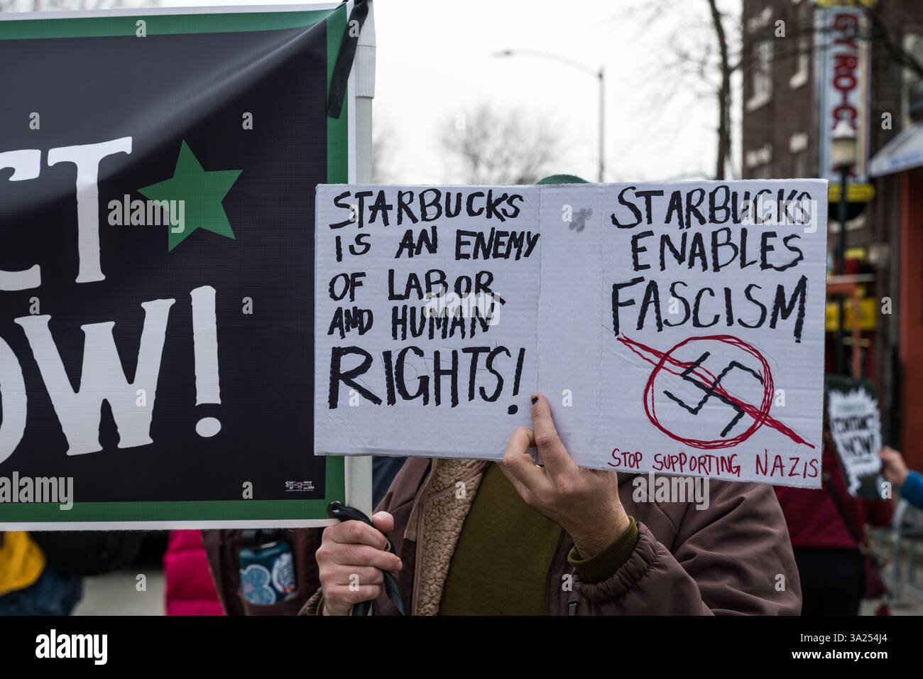 Seattle, USA. 11th Mar 2025. Union members and allies occupied the ...