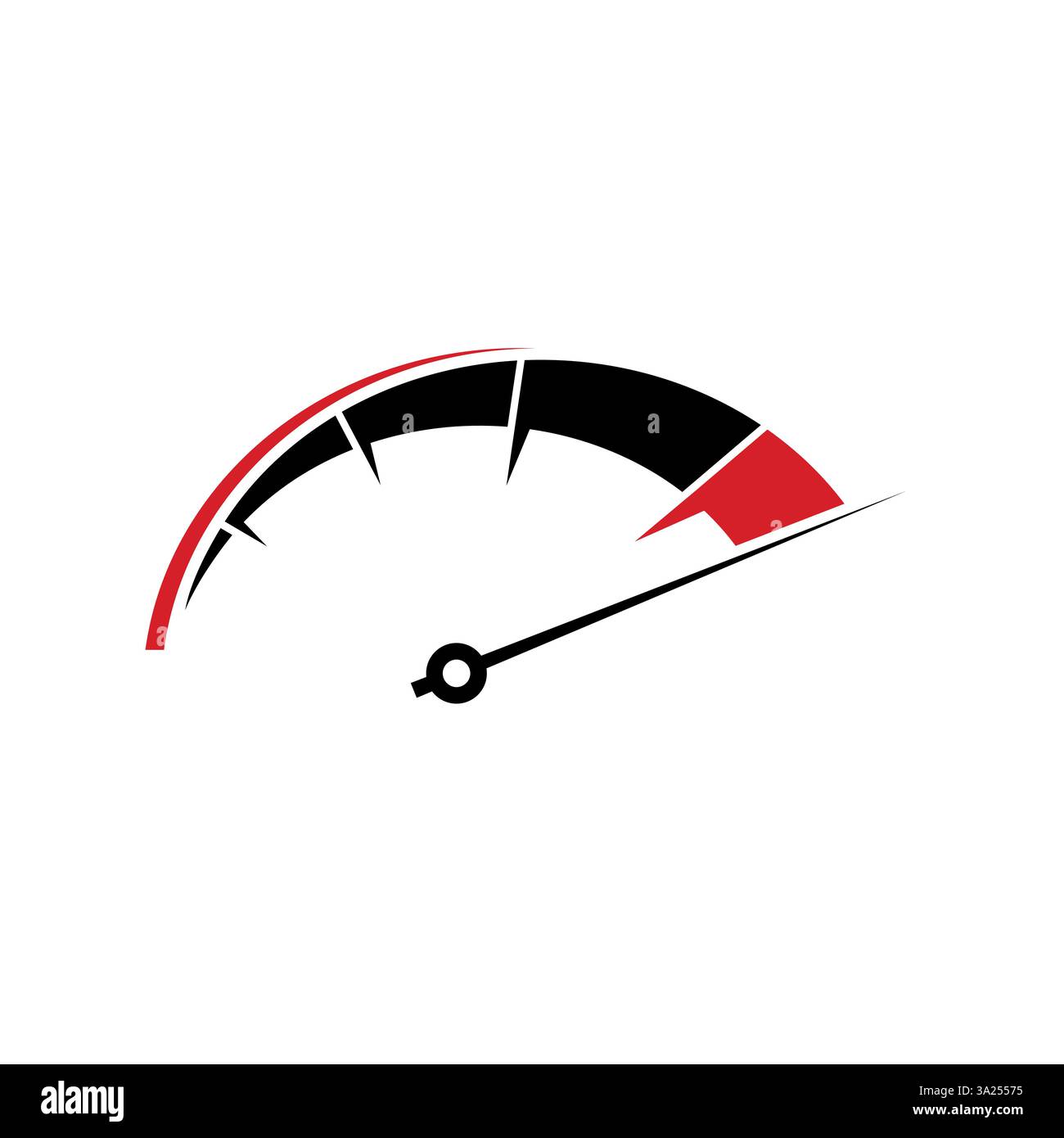 Speedometer logo design on white background Stock Vector Image & Art ...
